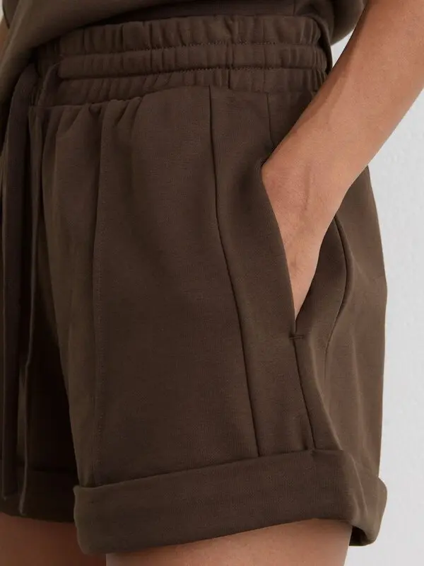 REISS Cotton-blend Drawstring Sweat Shorts