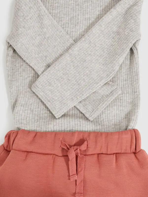 REISS Jersey Trousers And Bodysuit Set