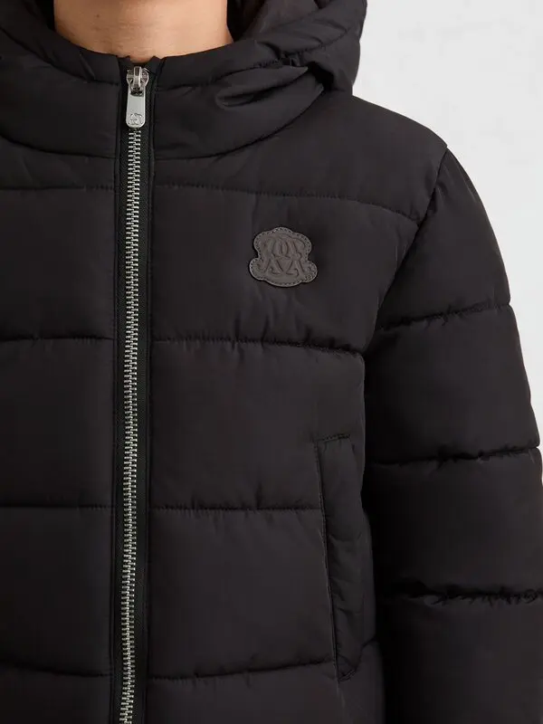 REISS 3-9 Yrs Monogram Hooded Relaxed Puffer Jacket