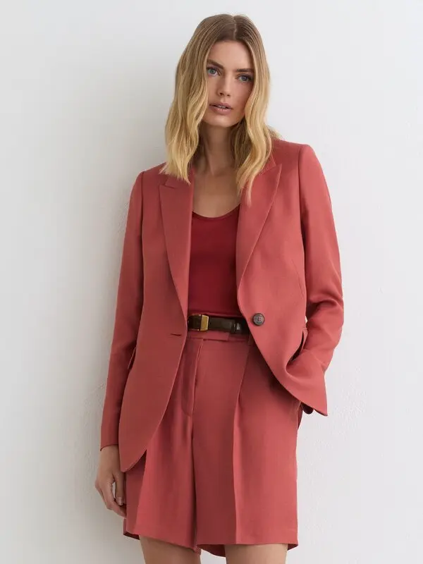 REISS Jules Single-breasted Peak-lapel Suit Blazer