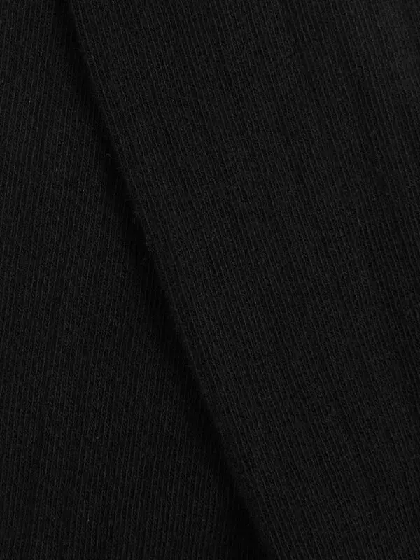 REISS Felicia Loafer Socks Cotton Ribbed - Black