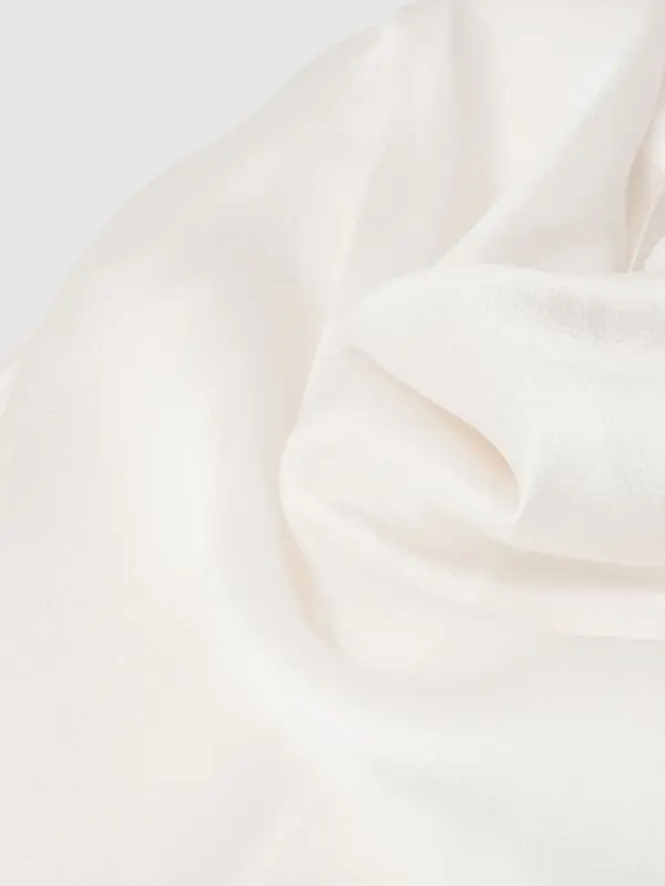 REISS Hammered-silk Cowl-neck Top