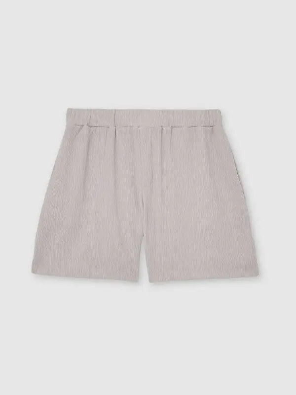 REISS Textured Drawstring Shorts