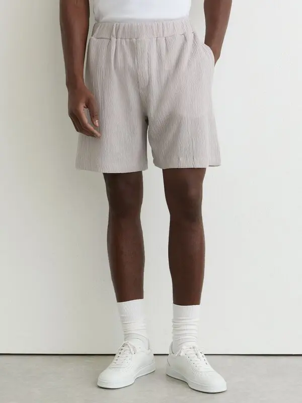 REISS Textured Drawstring Shorts