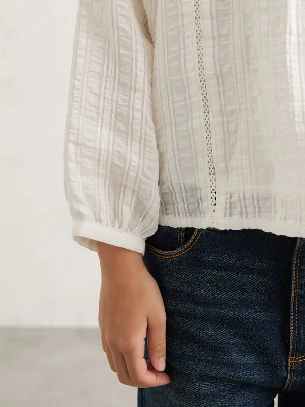 REISS 3-9 Yrs Cheesecloth Textured Blouse