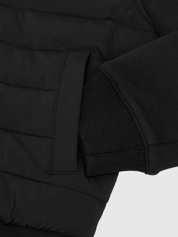 REISS 3-9 Yrs Hybrid Zip-through Hooded Jacket - Black