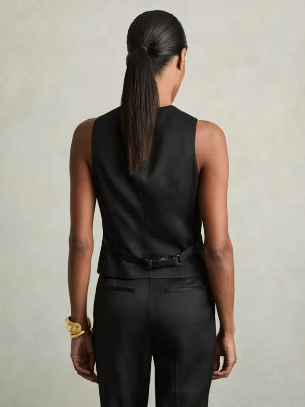 REISS Millie Waistcoat Woven