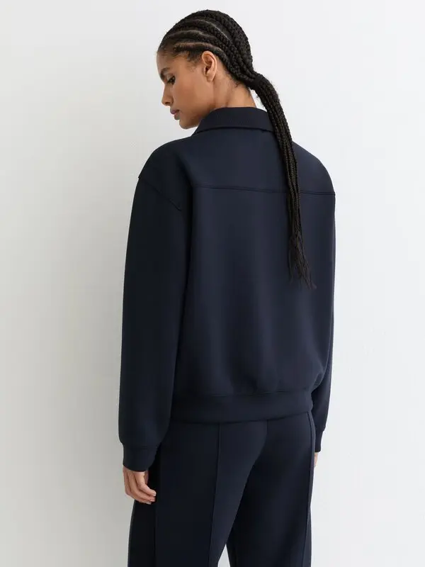 REISS Interlock Collar Sweatshirt
