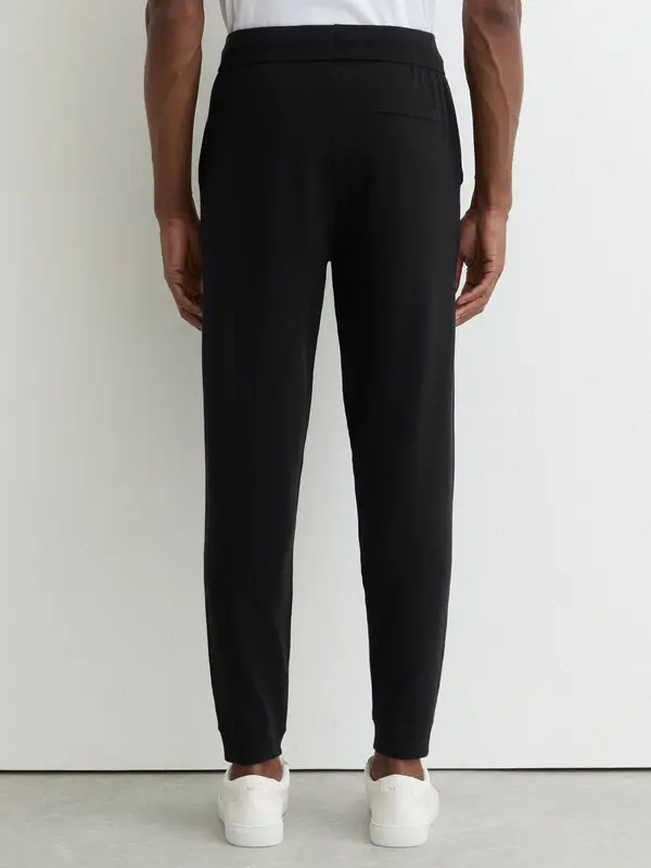 REISS Merino Wool-blend Cuffed Joggers
