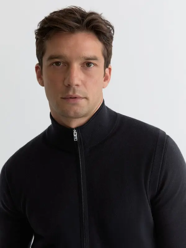 REISS Wool Zip-through Gilet
