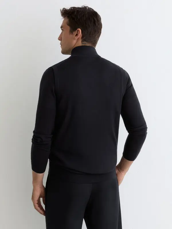 REISS Wool Zip-through Gilet