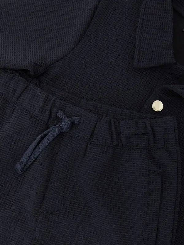 REISS Vola 3-9 Yrs Waffle Polo And Shorts
