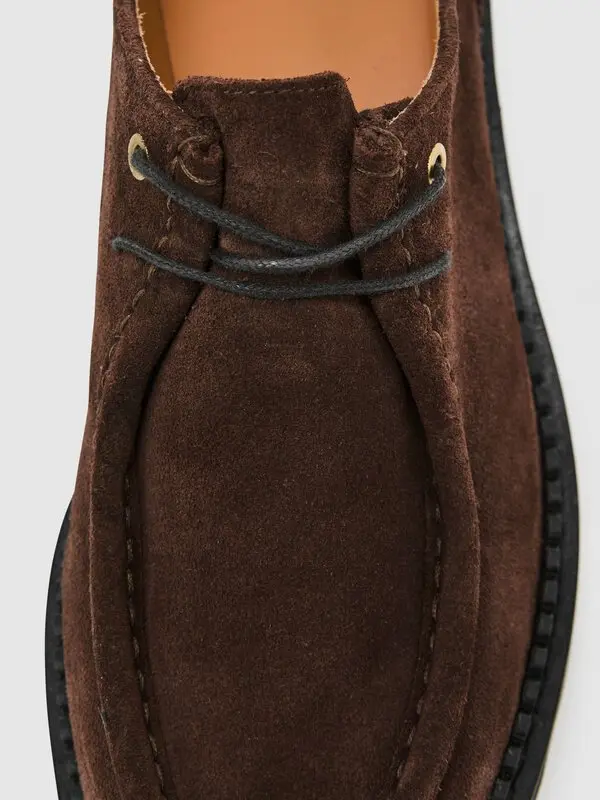 REISS Hatton Lace-up Moccasin Shoes