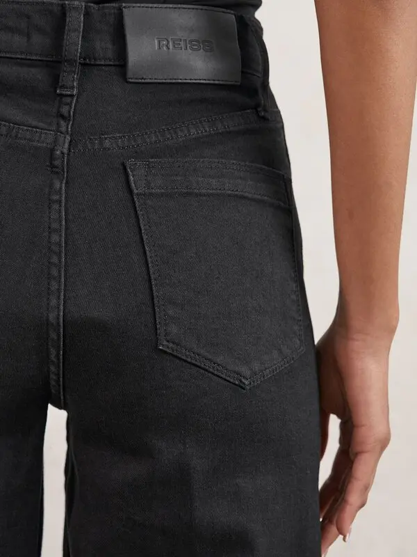 REISS Stretch-cotton Wide-leg Jeans