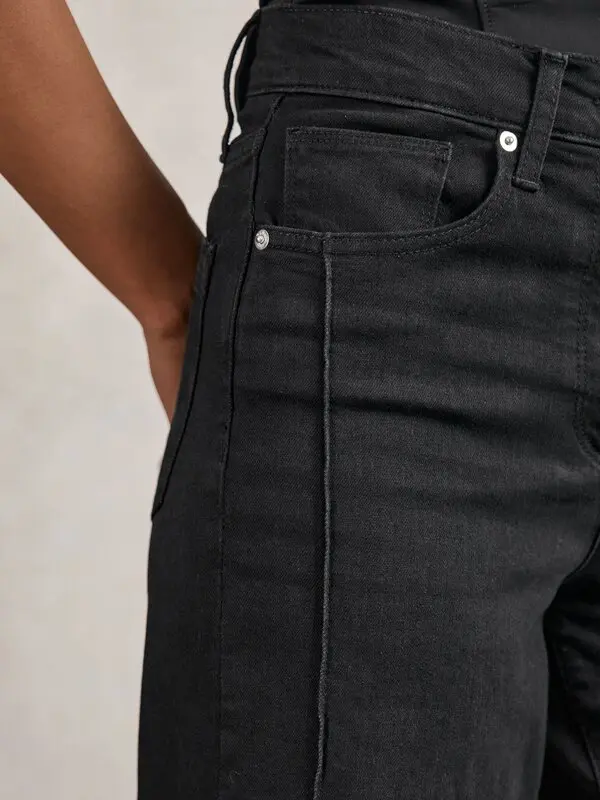REISS Stretch-cotton Wide-leg Jeans