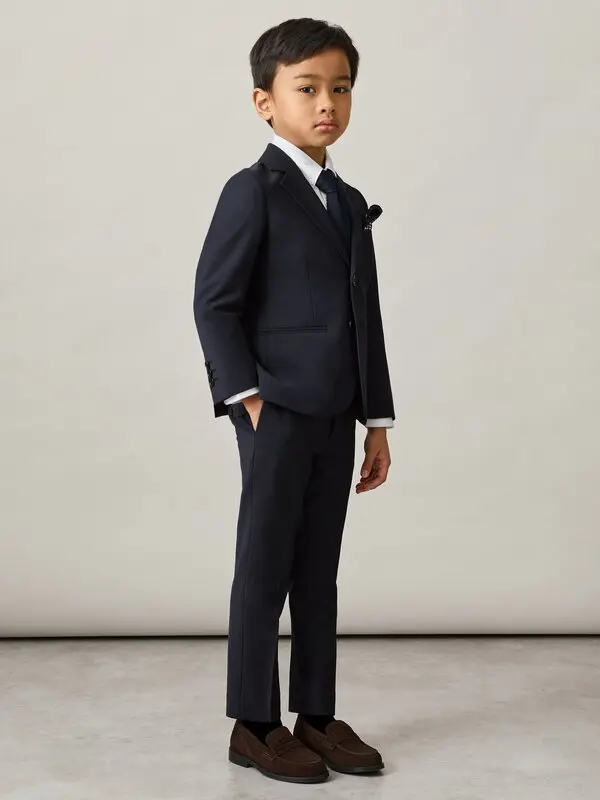 REISS 9-13 Yrs Wool-blend Single-breasted Suit Blazer