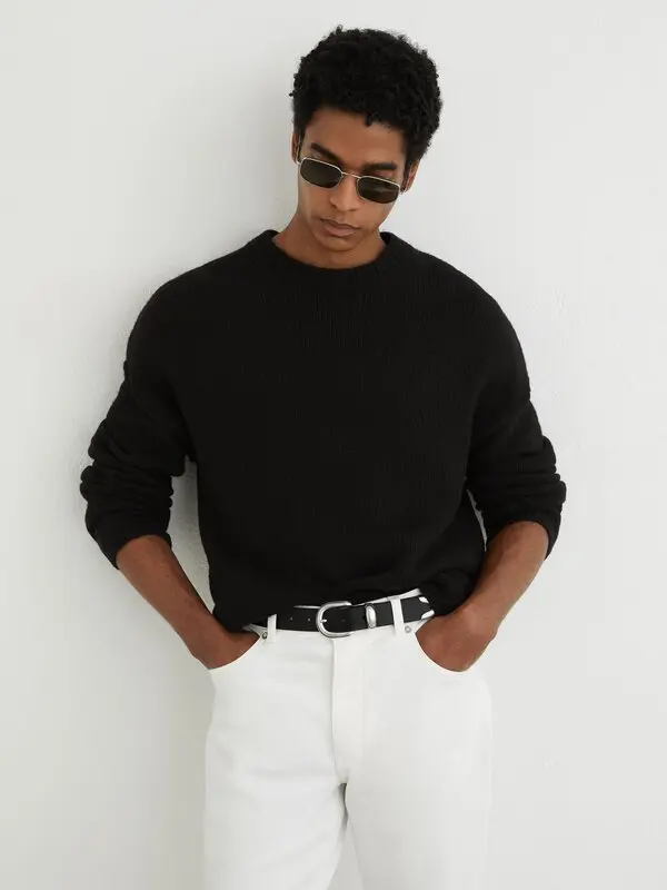 REISS Leather Western Belt
