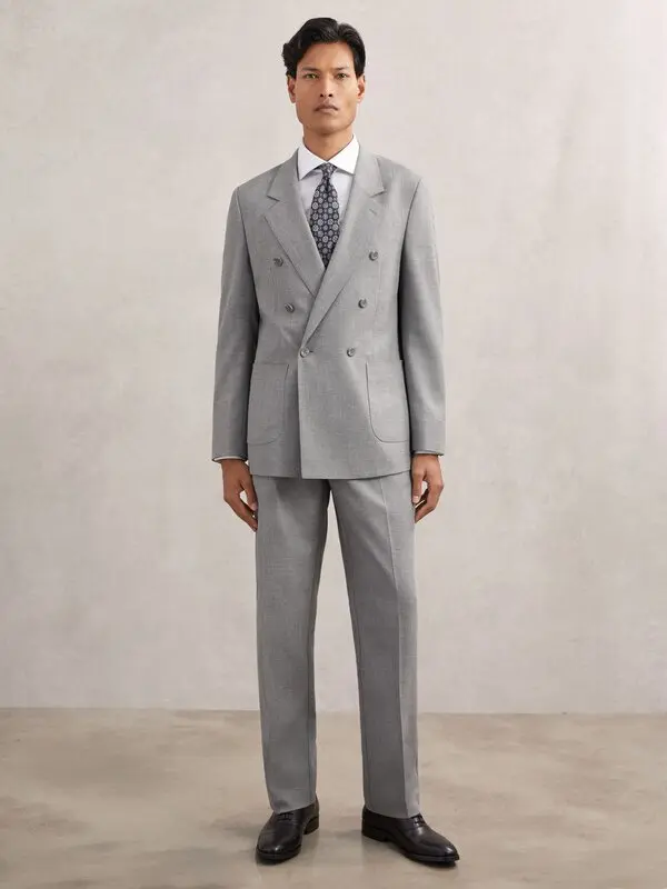 REISS Tailored-fit Double-breasted Blazer