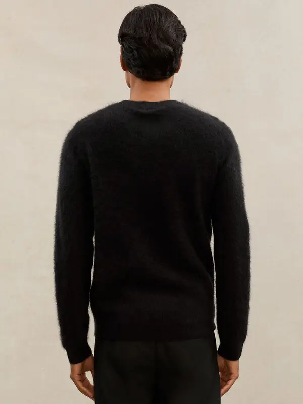 REISS Atelier Brushed-cashmere Crew Jumper