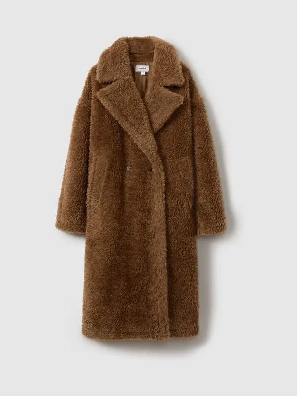 REISS Teddy Coat With Wool