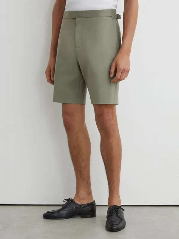 REISS Cantwell Cotton-blend Side-adjusters