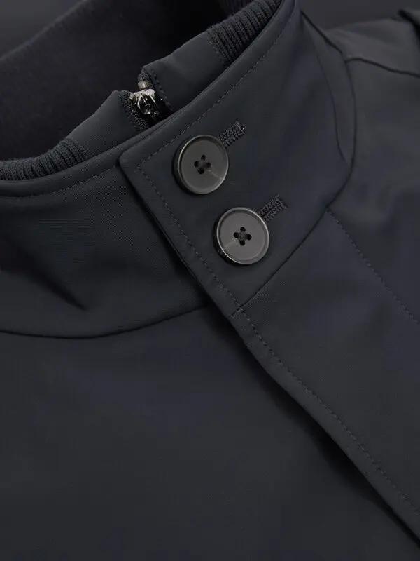REISS Hybrid Removable-gilet Overcoat - Navy
