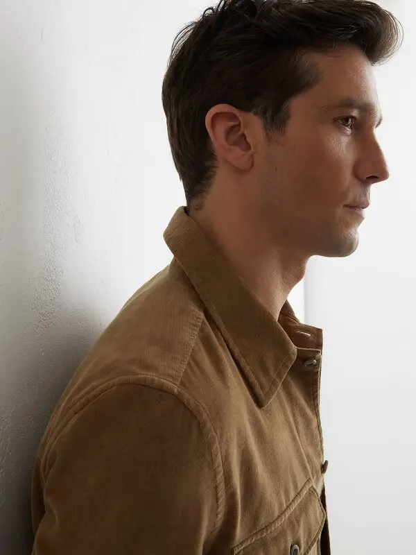 REISS Corduroy Twin-pocket Overshirt