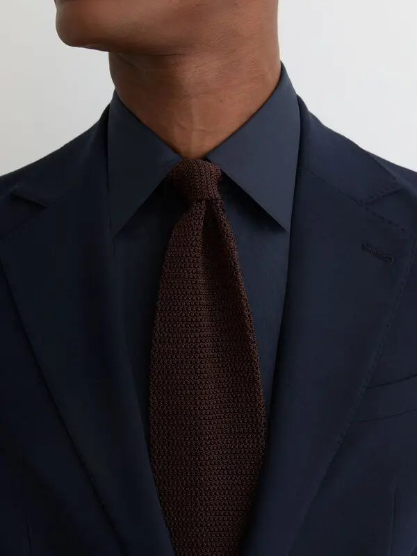 REISS Stretch-cotton Concealed-placket Shirt Slim-fit