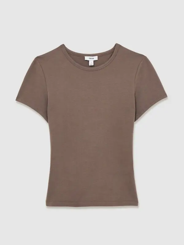 REISS Stretch-cotton Crew-neck T-shirt