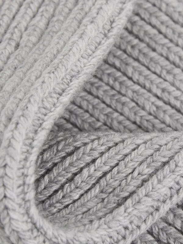 REISS Wool Blend Rib Knit Crew Socks - Grey