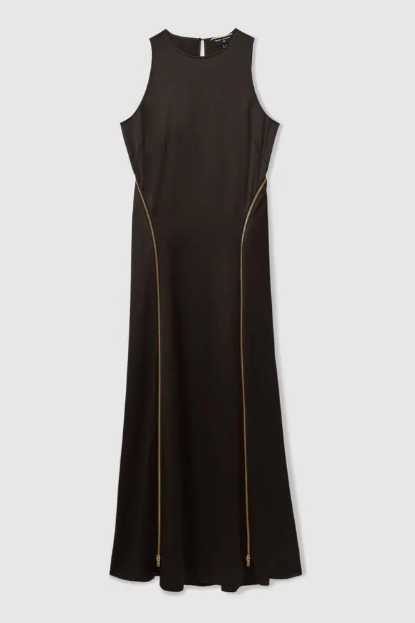 REISS Zipped Maxi Dress