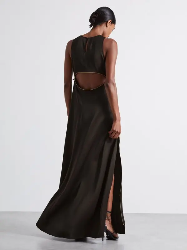 REISS Zipped Maxi Dress
