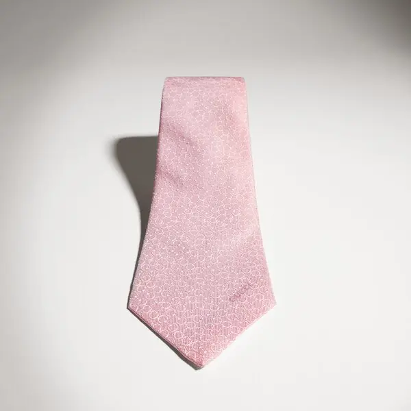 Gucci Gg Pattern Silk Neck Tie - Pink