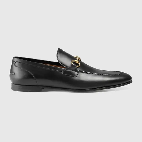 Gucci Jordaan Loafer With Horsebit Detail - Black