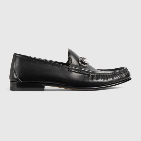 Gucci Jordaan Loafer With Horsebit Detail - Black