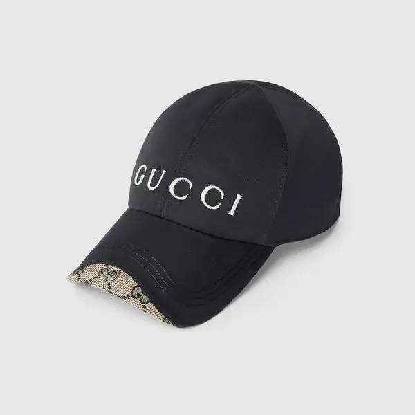 Gucci Gg Ripstop Baseball Cap - Black