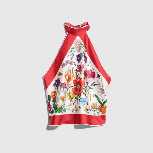 Gucci Square Neck Tank - Red