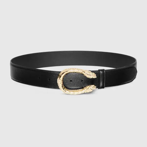 Gucci Gg Marmont Wide Belt - Black
