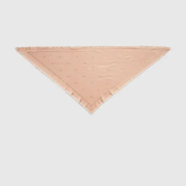 Gucci Gg Jacquard Shawl - Beige