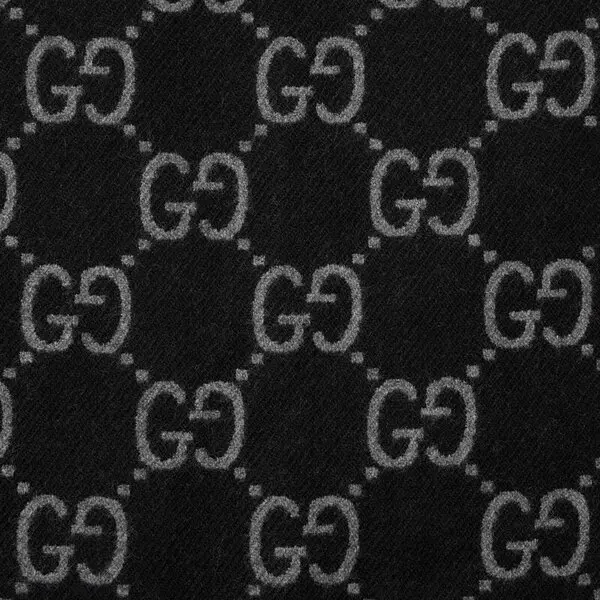 Gucci Gg Wool Jacquard Cape - Black