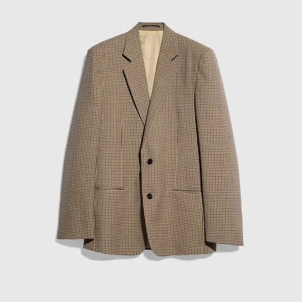 Gucci Double-breasted Wool Jacket - Beige