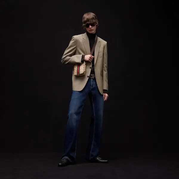 Gucci Double-breasted Wool Jacket - Beige