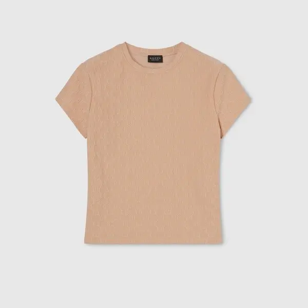 Gucci Gg Jacquard Zip Jacket, Size - Beige