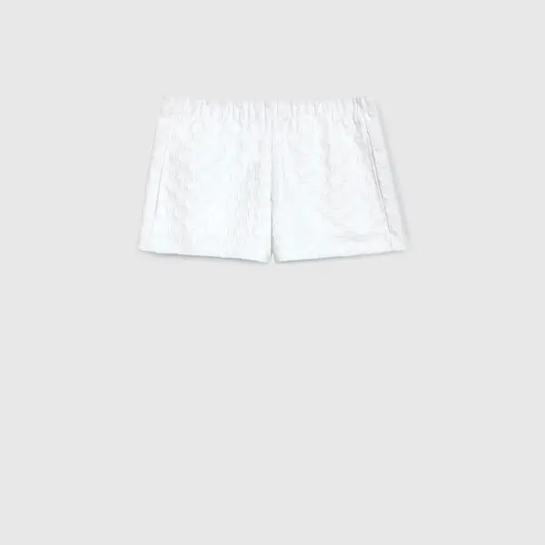 Gucci Gg Jacquard Zip Jacket - White