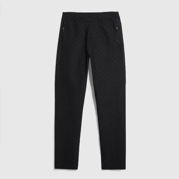 Gucci Viscose Jersey Sportswear Pants With Web - Black