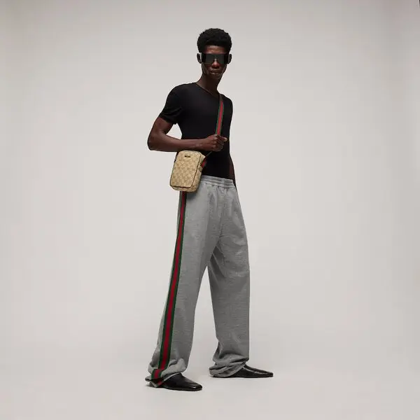 Gucci Gg Jersey Jacquard Trousers, Size - Grey