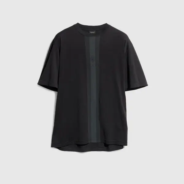 Gucci Cotton Jerey T-hirt With Print, Ize - Black