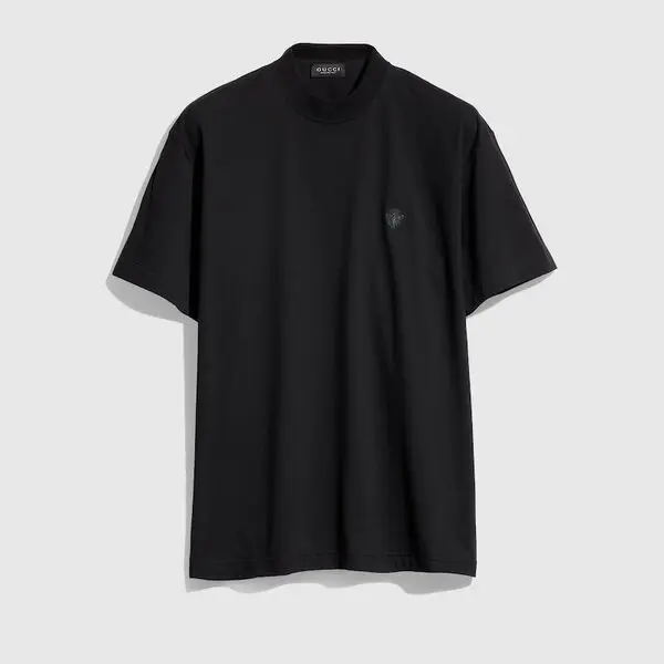Gucci Cotton Jersey T-shirt With Print - Black