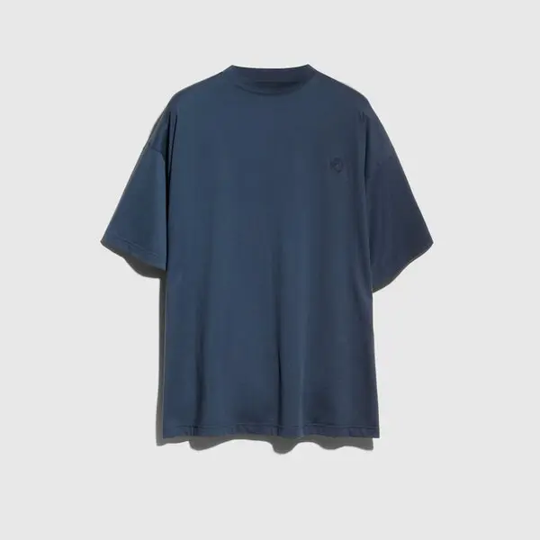 Gucci Cotton Jerey T-hirt With Print, Ize - Blue