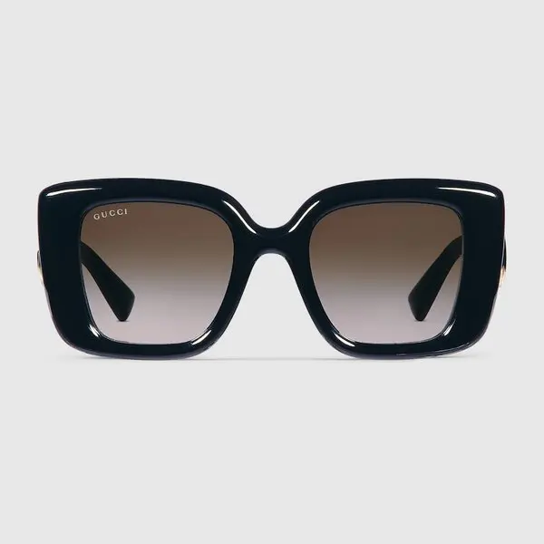 Gucci Rectangular-frame Sunglasses - Black